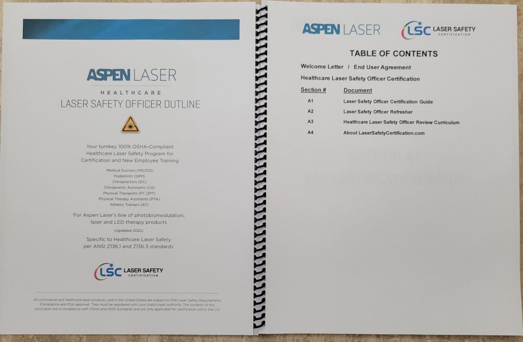 ASPEN Healthcare Laser Safety Field Guides - Laser Safety Certification