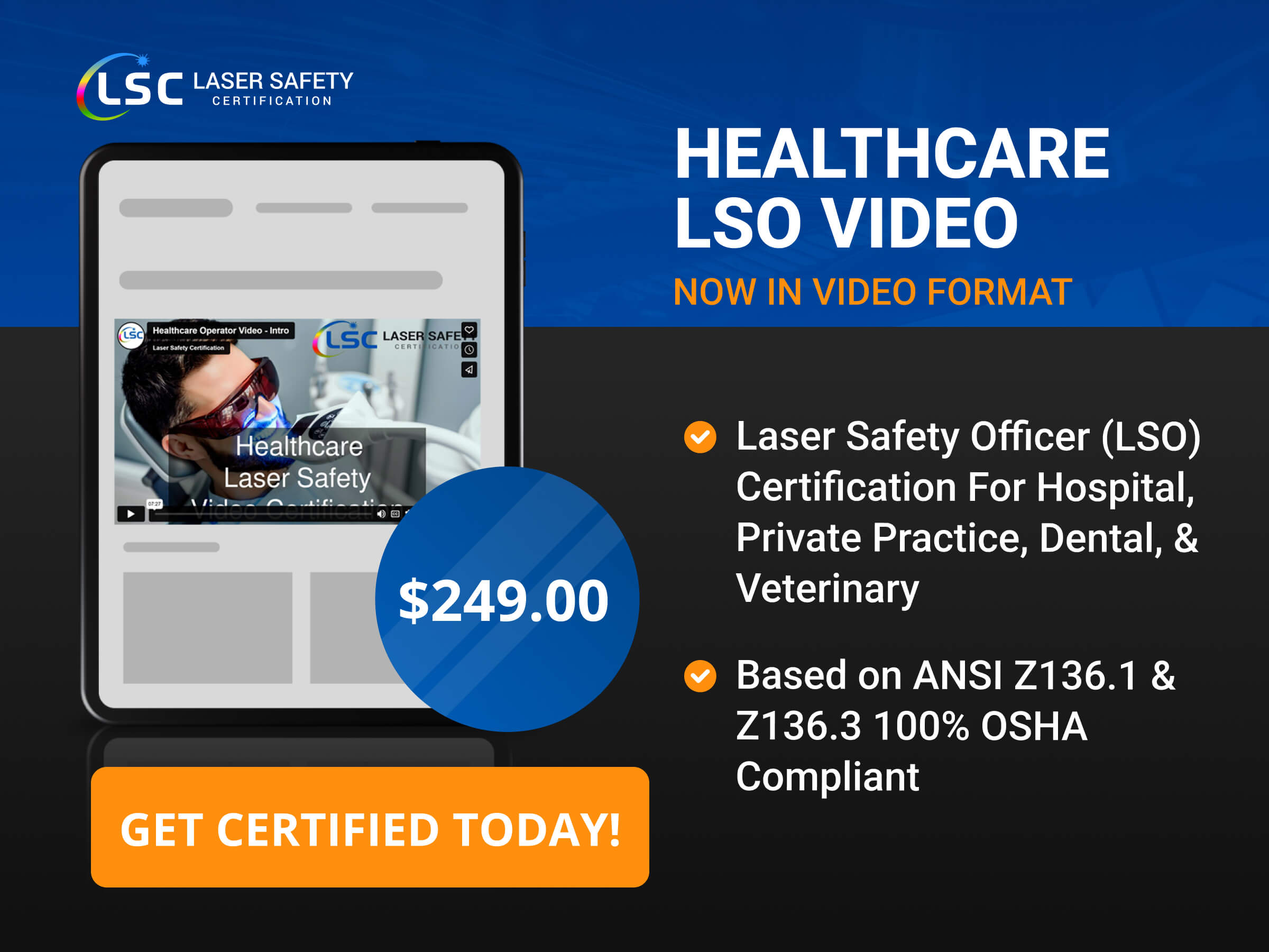LSO Laser Safety Officer Certification for Industrial, Healthcare ...